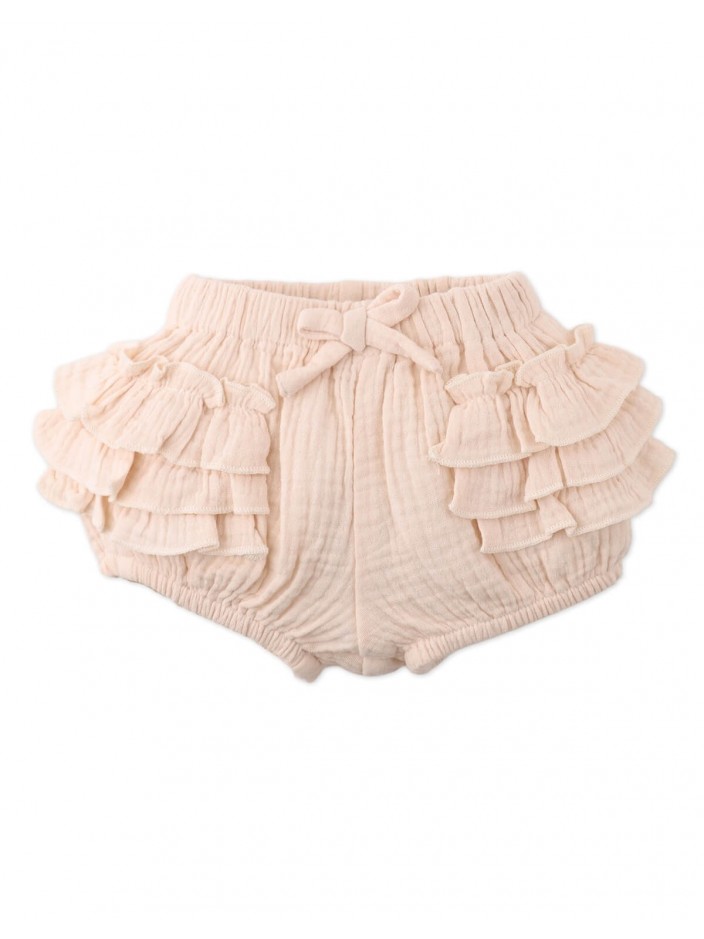 Buy Baby Tracy Bloomers with Ruffles and Bow Colour Beige Size 6M ...